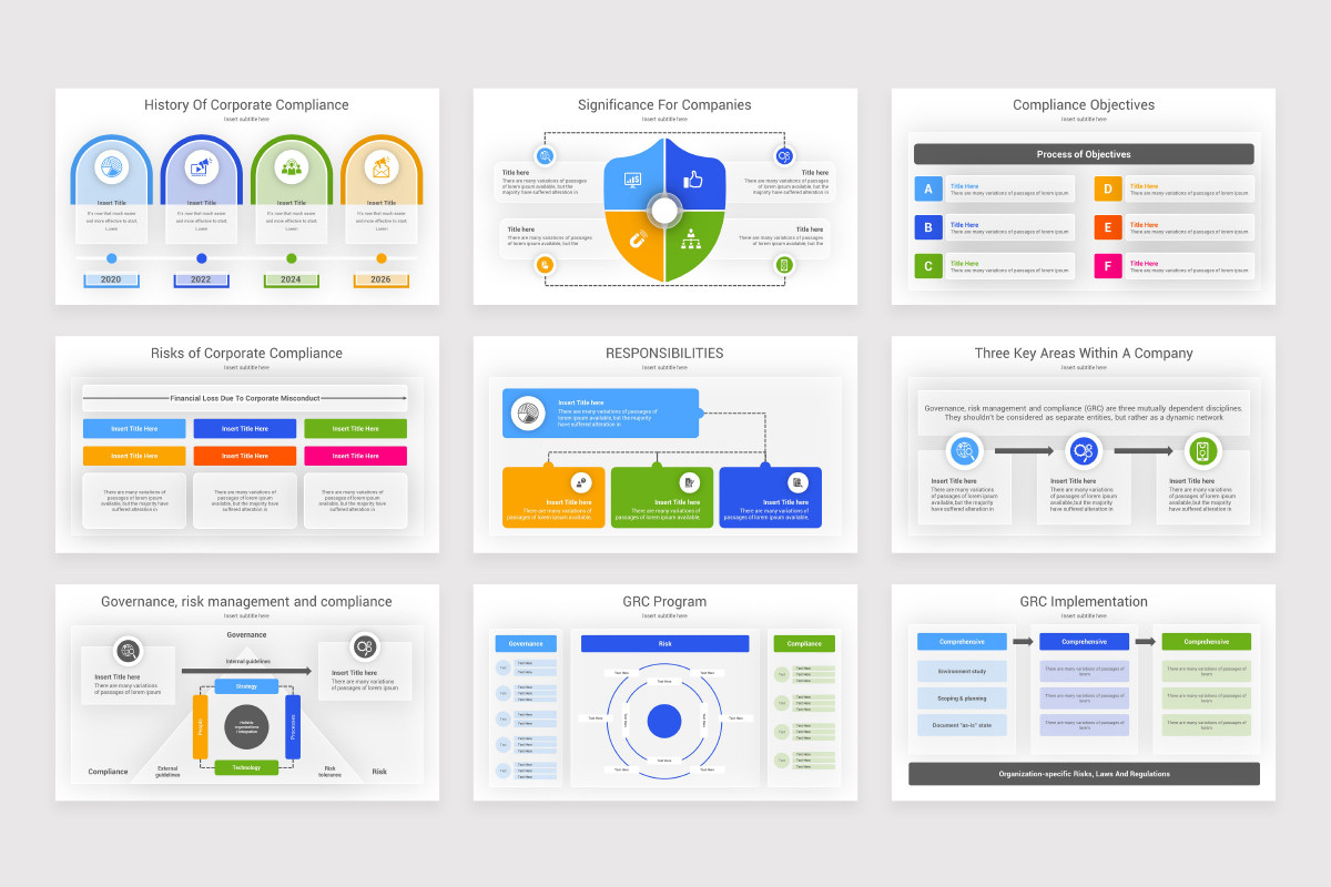 Corporate Compliance PowerPoint Template | Nulivo Market