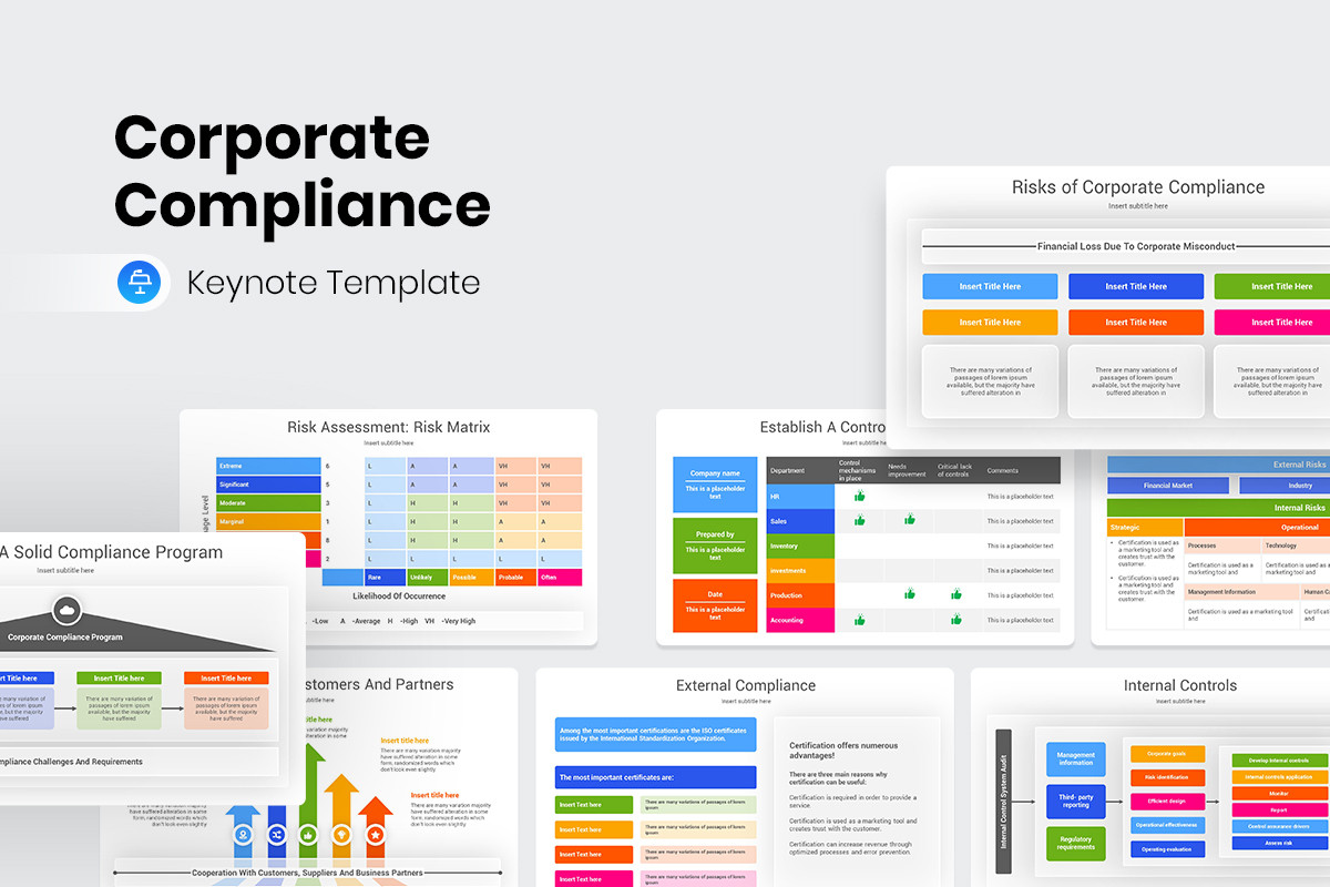 Corporate Compliance Keynote Template | Nulivo Market