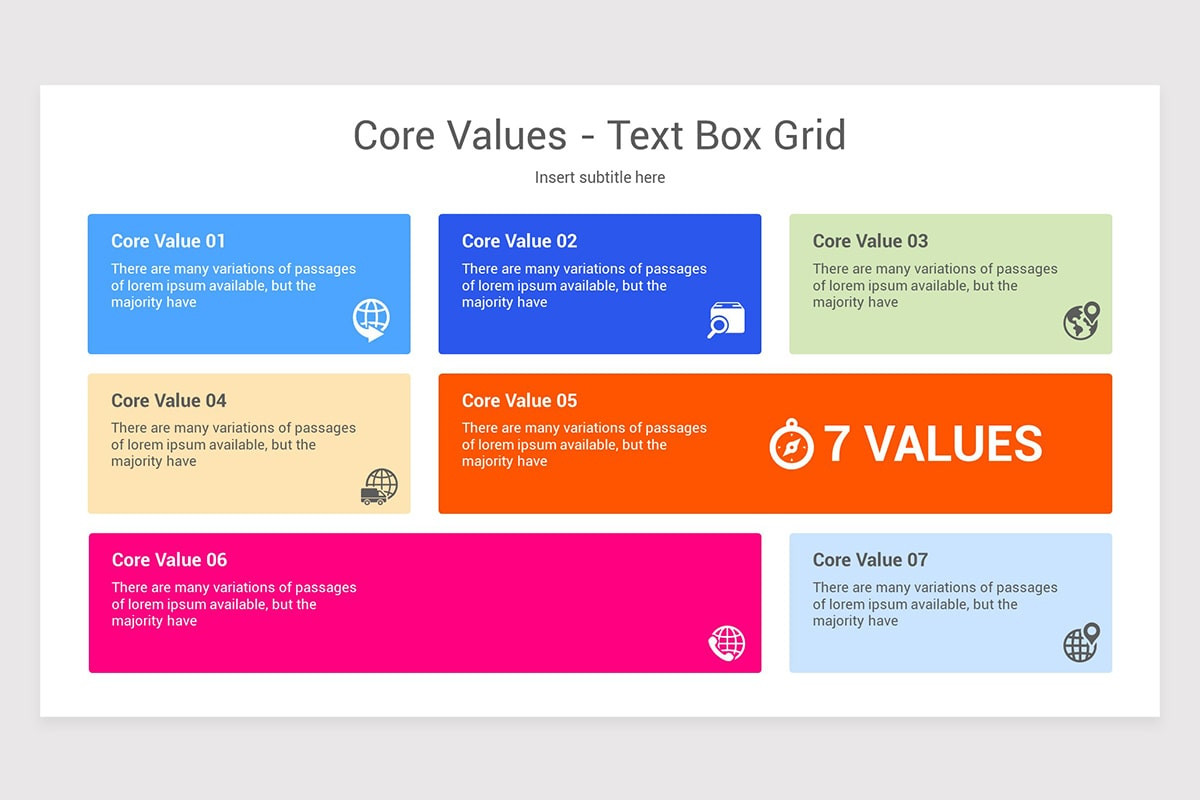 Company Core Values PowerPoint Template | Nulivo Market