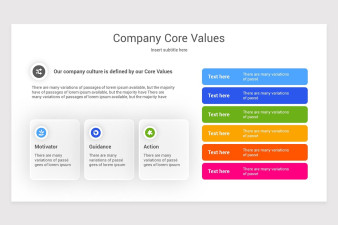 Company Core Values PowerPoint Template | Nulivo Market