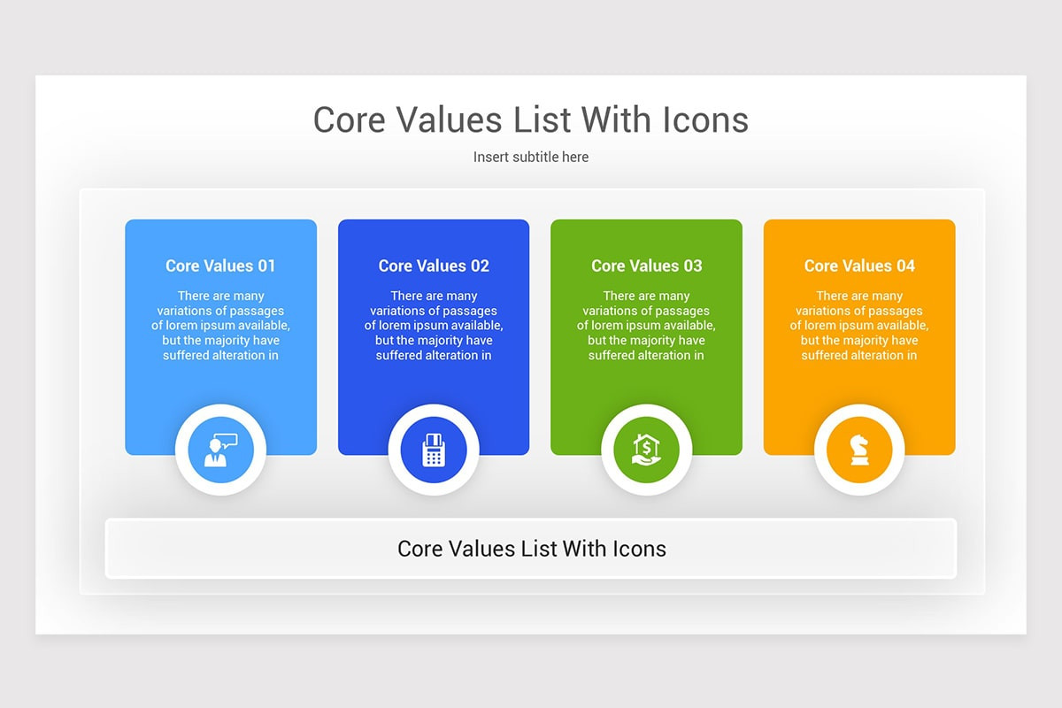 Company Core Values Keynote Template | Nulivo Market