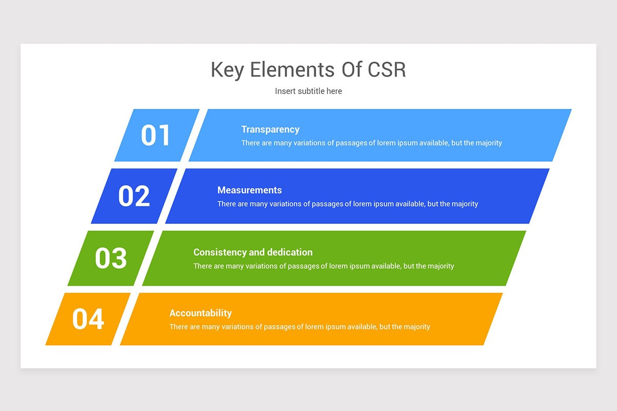 Corporate Social Responsibility Google Slide Template | Nulivo Market
