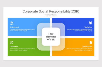 Corporate Social Responsibility Google Slide Template | Nulivo Market