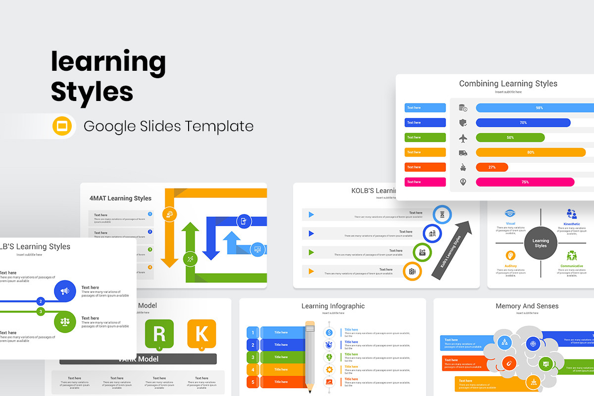 learning Styles Google Slide Template | Nulivo Market
