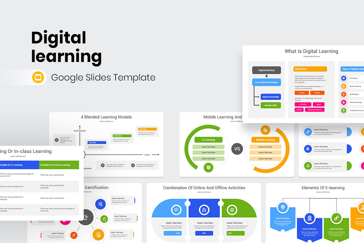 Digital learning Google Slide Template | Nulivo Market