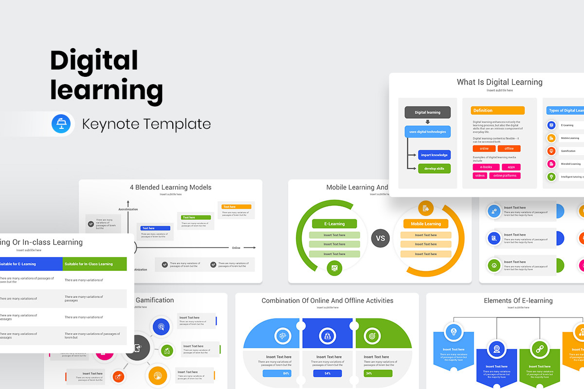 Digital learning Keynote Template | Nulivo Market