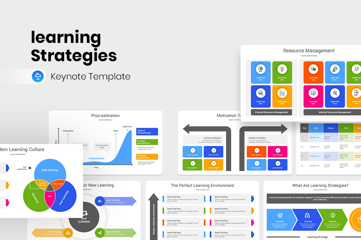 learning Strategies Keynote Template | Nulivo Market