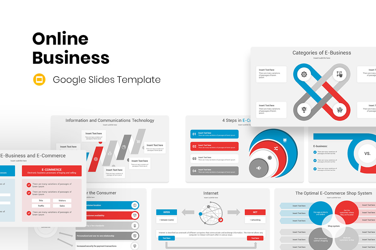 Online Business Google Slide Template | Nulivo Market