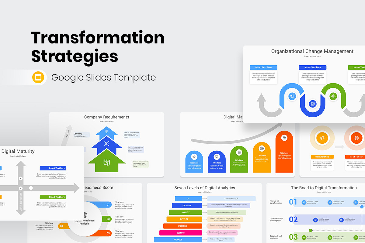 Transformation Strategies Google Slide Template | Nulivo Market