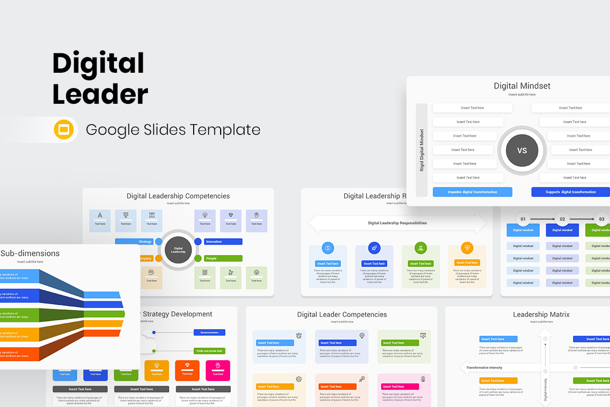 Digital Leader Google Slide Template | Nulivo Market
