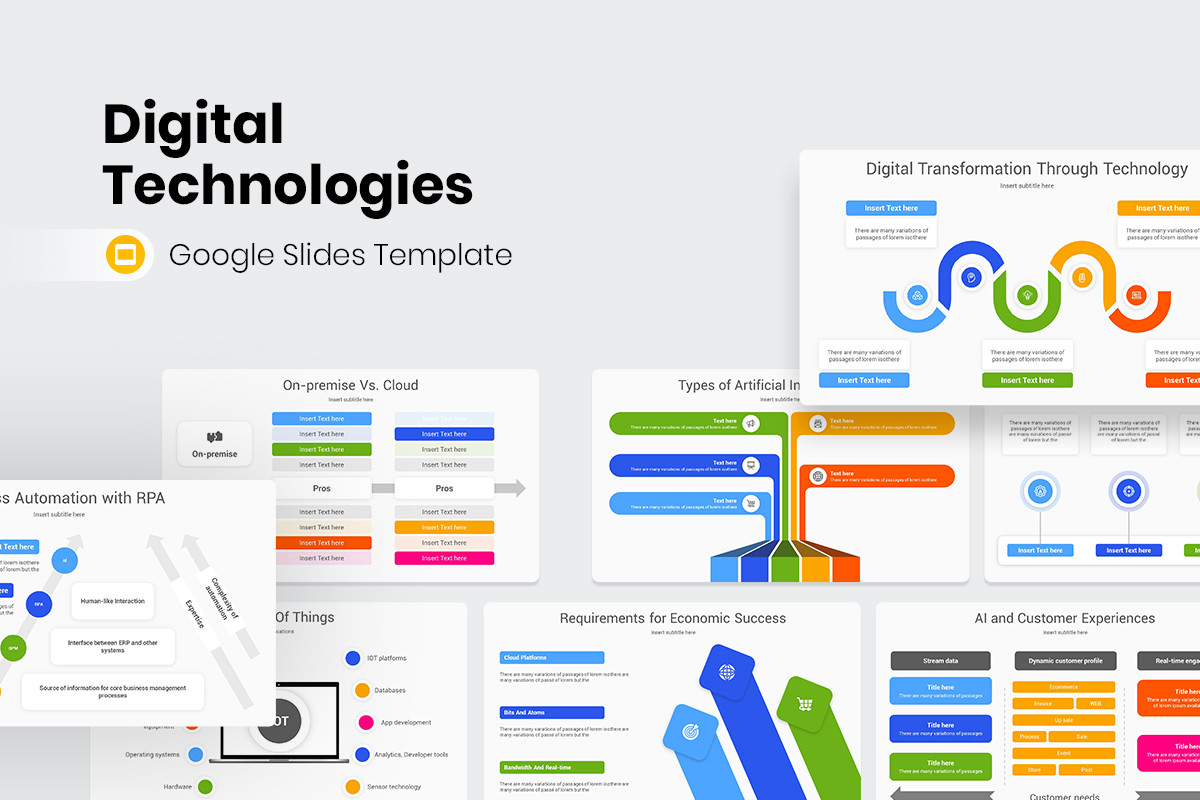 Digital Technologies Google Slide Template | Nulivo Market