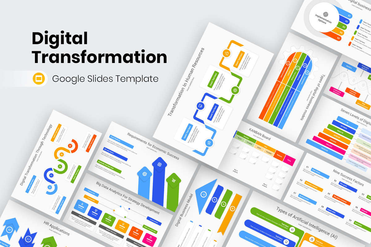 Digital Transformation Google Slide Template | Nulivo Market