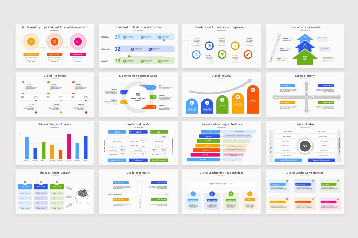 Digital Transformation Google Slide Template | Nulivo Market