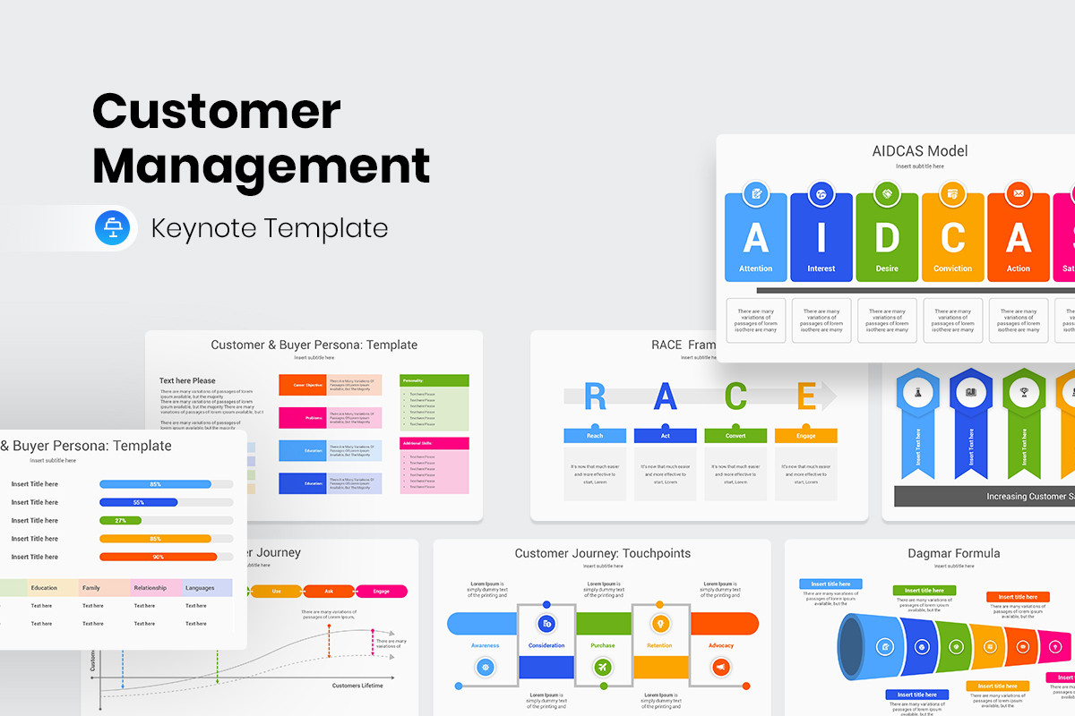 Customer Management Keynote Template | Nulivo Market