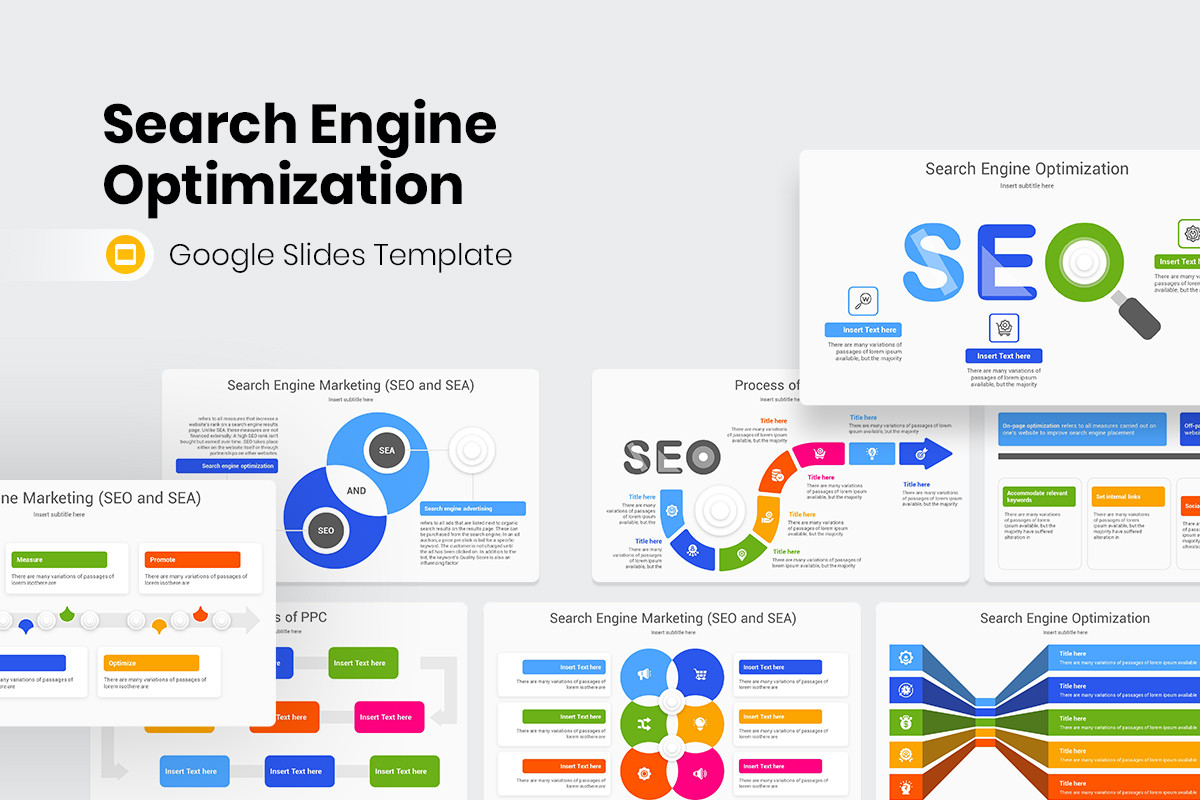 Search Engine Optimization Google Slide Template | Nulivo Market