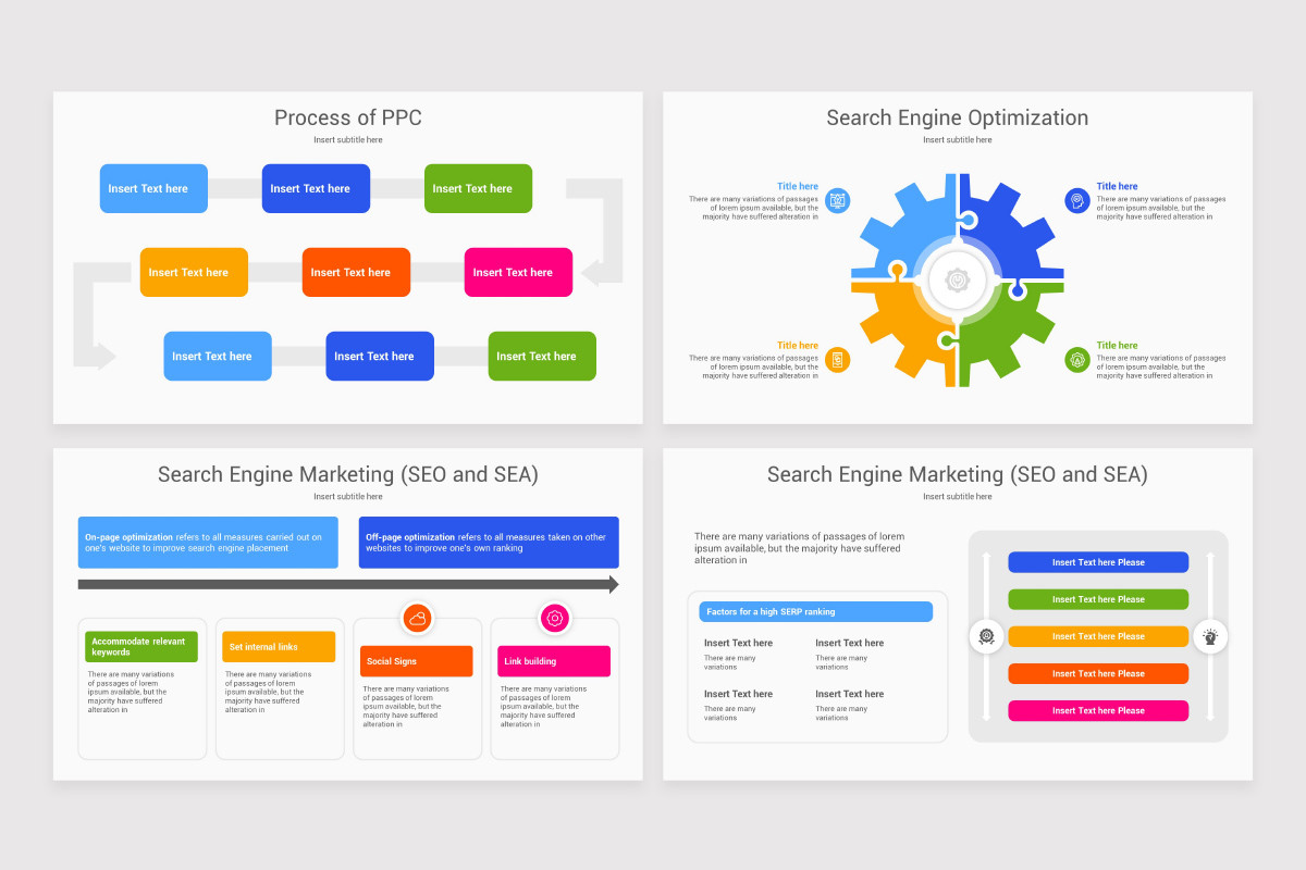 Search Engine Optimization Google Slide Template | Nulivo Market