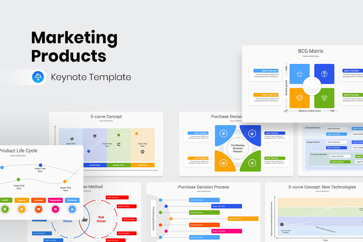 Marketing Products Keynote Template | Nulivo Market