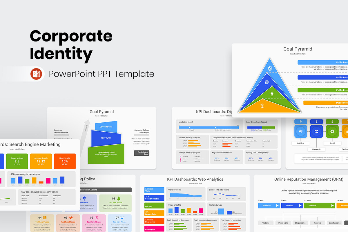 Corporate Identity PowerPoint Template | Nulivo Market