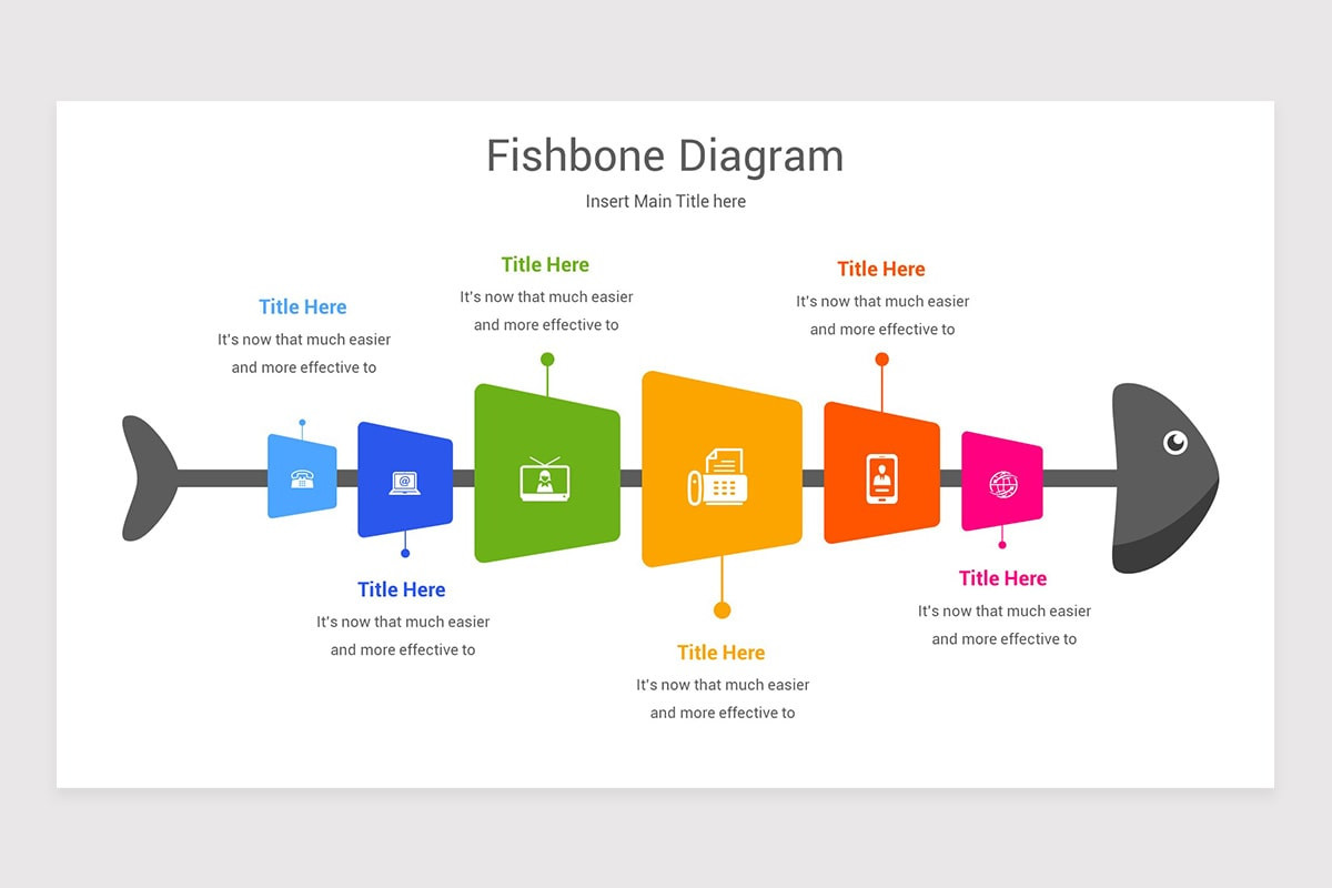 Fishbone Infographic Google Slide template | Nulivo Market