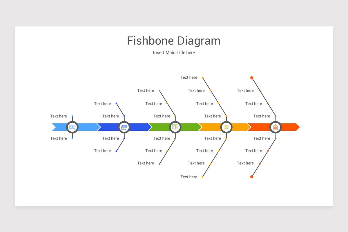 Fishbone Infographic Google Slide template | Nulivo Market