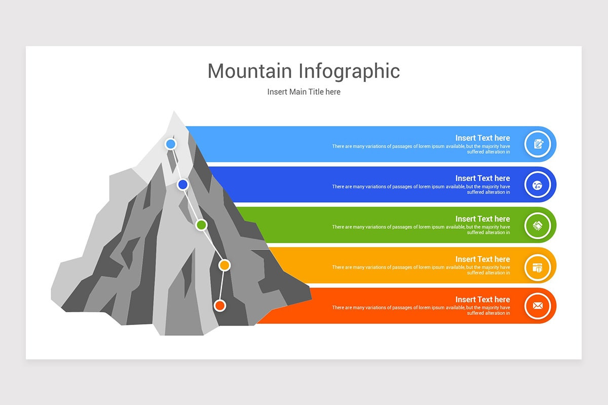 Mountain Infographic PowerPoint Template | Nulivo Market