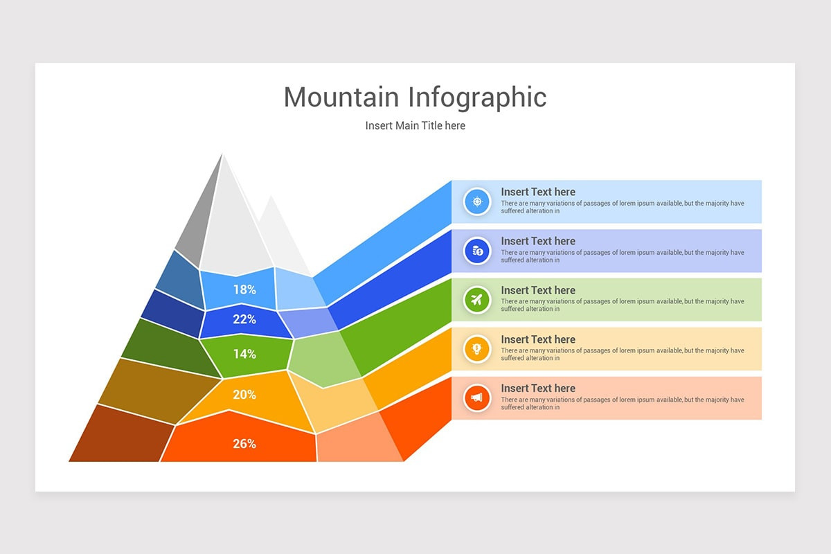 Mountain Infographic PowerPoint Template | Nulivo Market