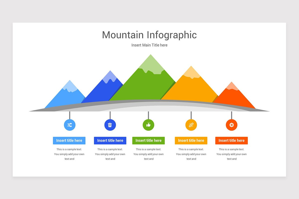 Mountain Infographic PowerPoint Template | Nulivo Market