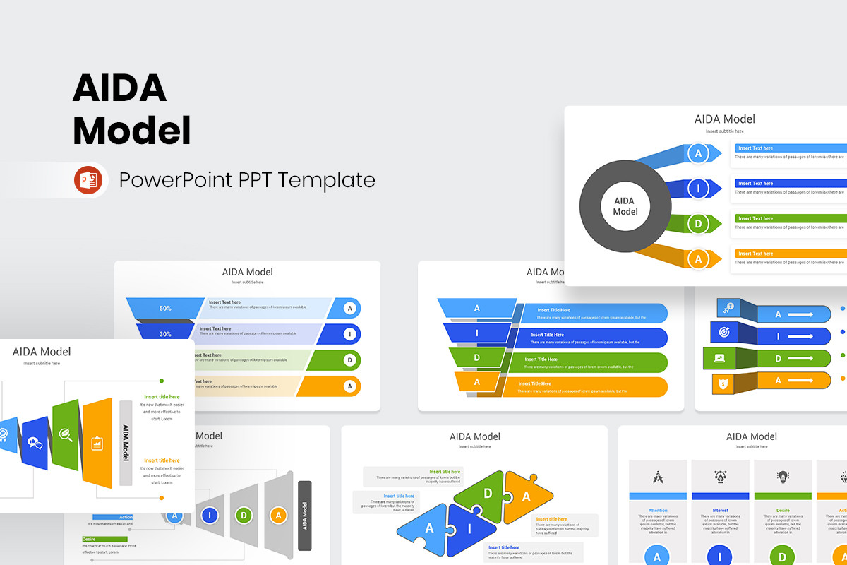 AIDA Model PowerPoint Template | Nulivo Market