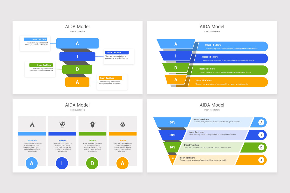 AIDA Model PowerPoint Template | Nulivo Market