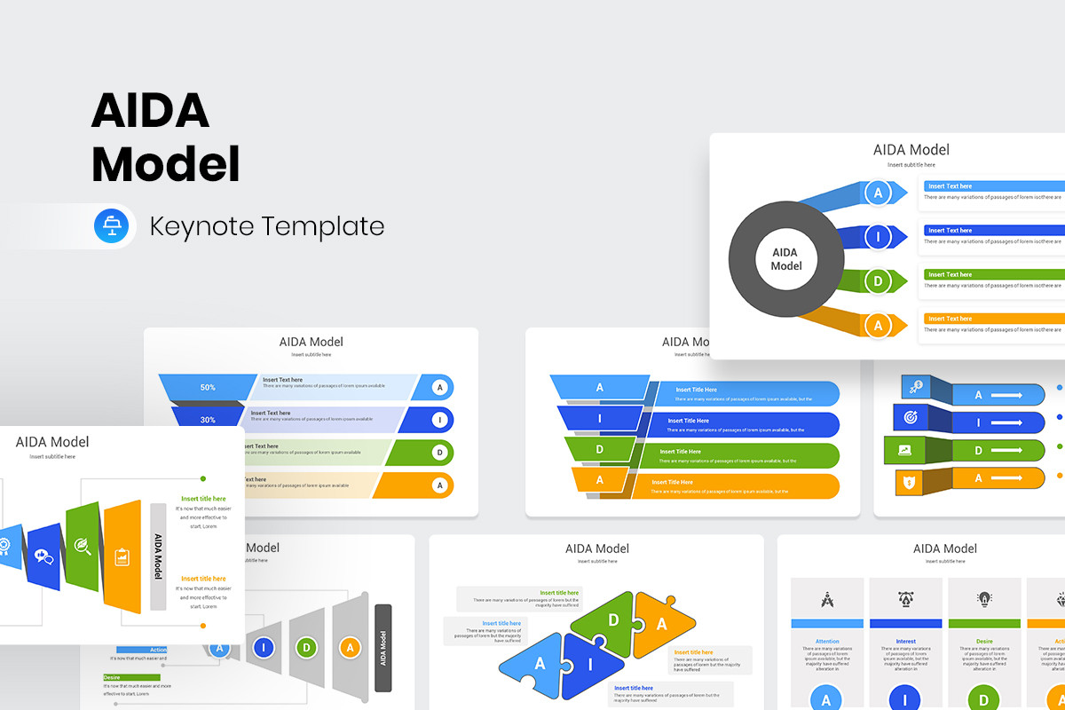 AIDA Model Keynote Template | Nulivo Market