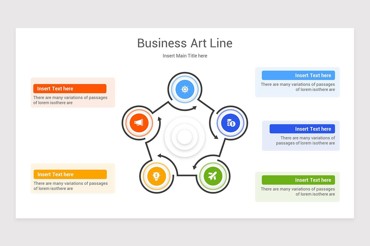 Business Art Line PowerPoint Template | Nulivo Market