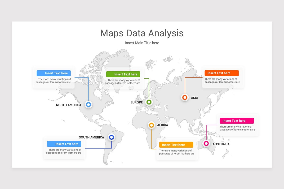 World Maps Data Analysis Powerpoint Template Nulivo Market