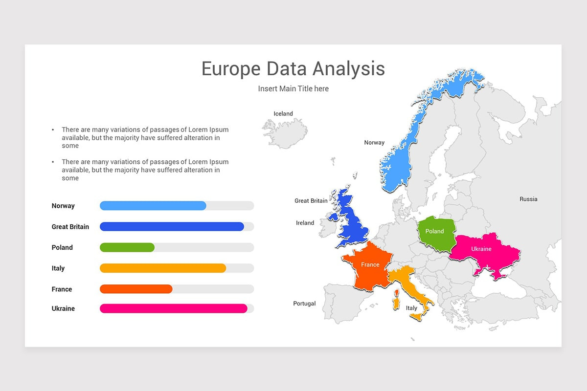 World Maps Data Analysis Keynote Template | Nulivo Market