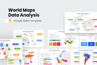 World Maps Data Analysis Google Slide Template | Nulivo Market
