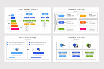 Advance OKR Strategy PowerPoint Template | Nulivo Market