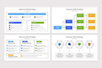 Advance OKR Strategy Google Slide Template | Nulivo Market