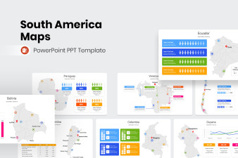 South America Maps PowerPoint Template | Nulivo Market
