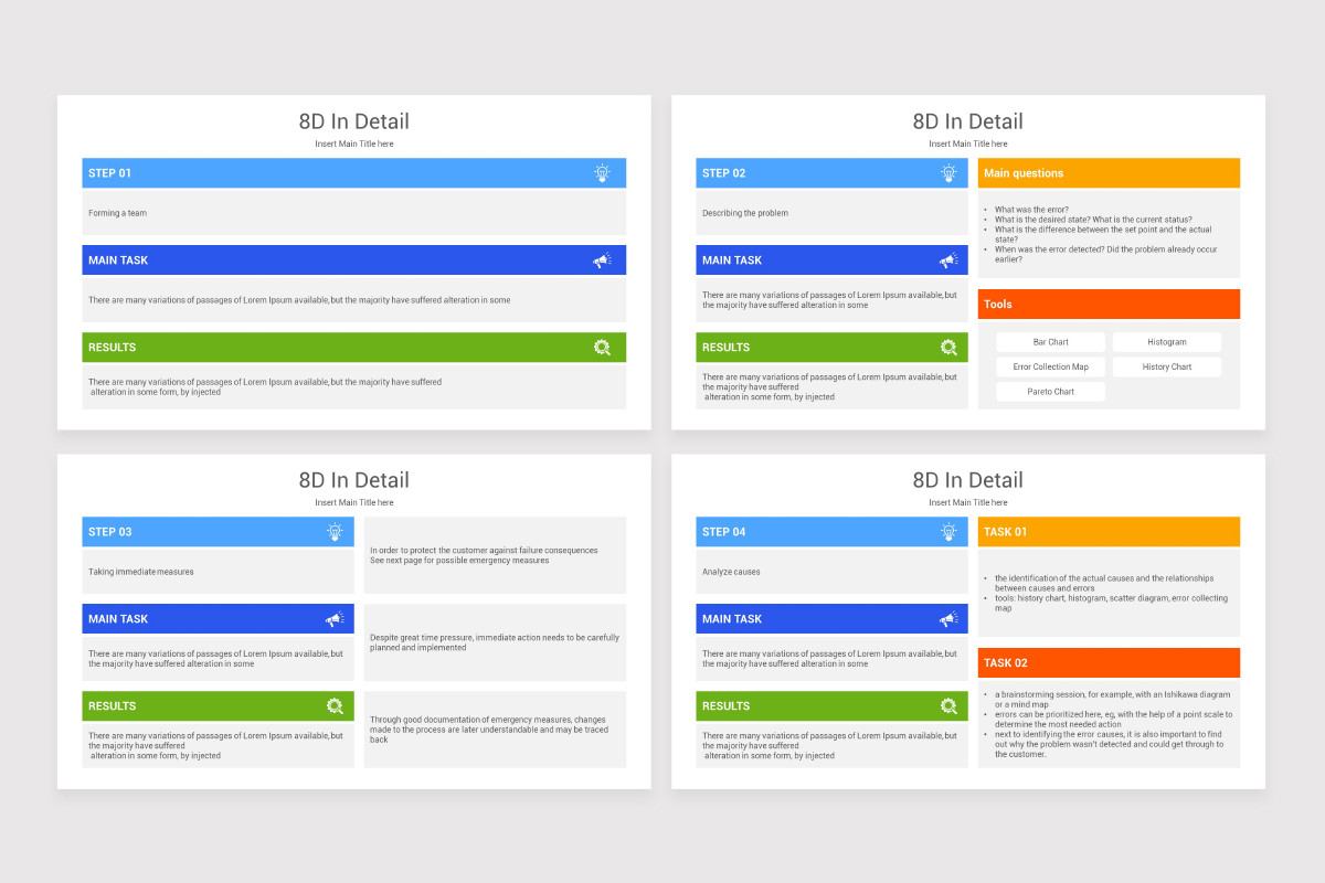 8D Strategy PowerPoint Template | Nulivo Market