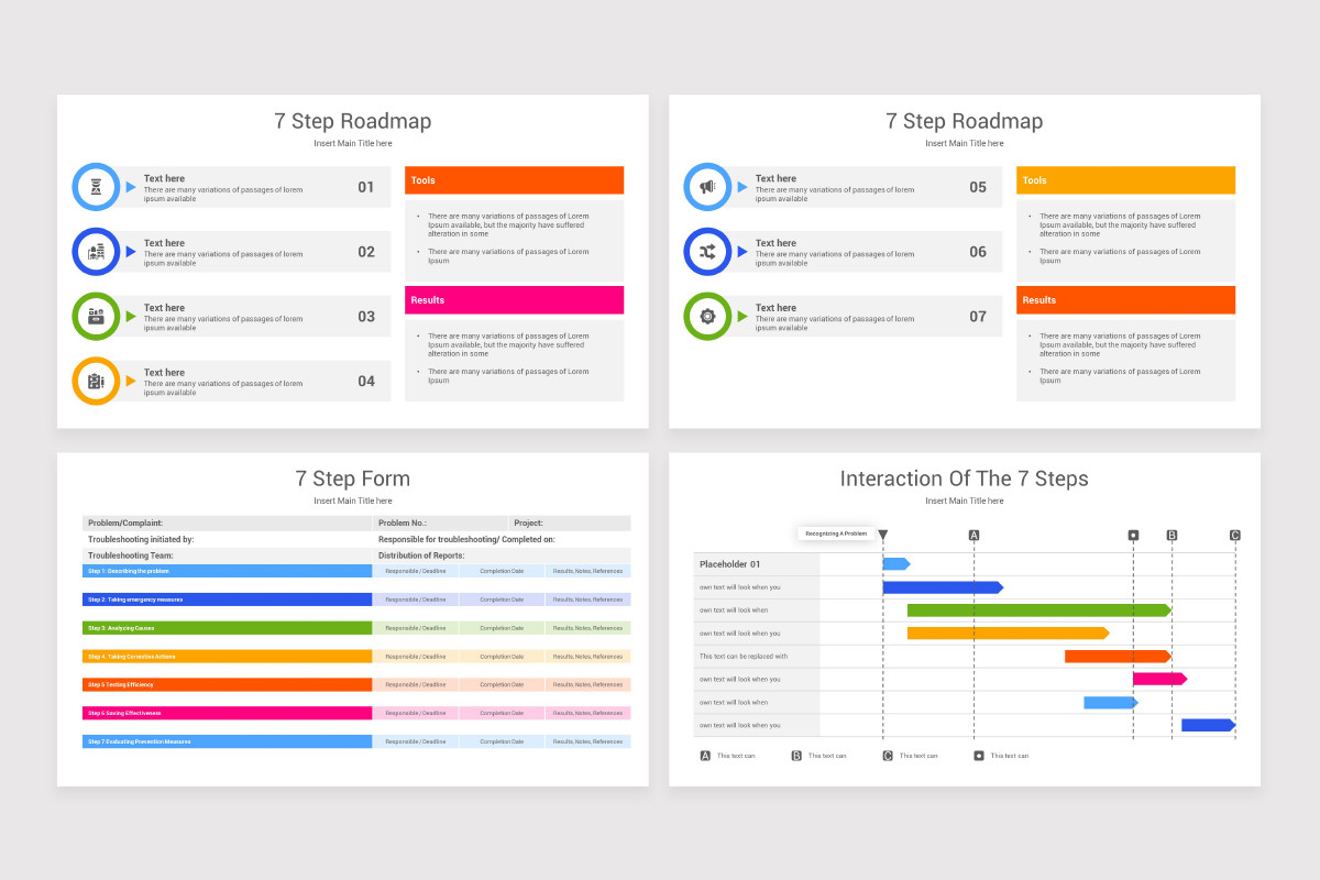 7Step Process Google Slide Template | Nulivo Market