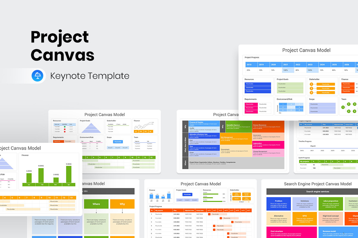 Project Canvas Keynote Template | Nulivo Market
