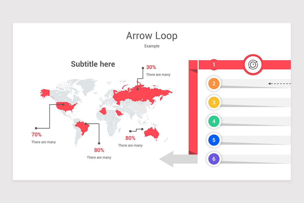 Arrow Loop Keynote Template Nulivo Market