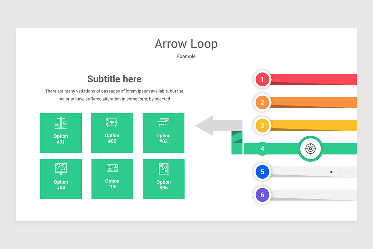 Arrow Loop Keynote Template Nulivo Market