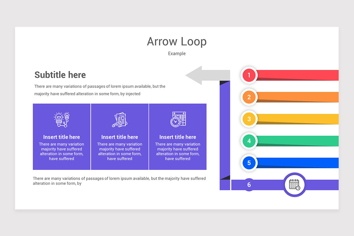 Arrow Loop Keynote Template | Nulivo Market