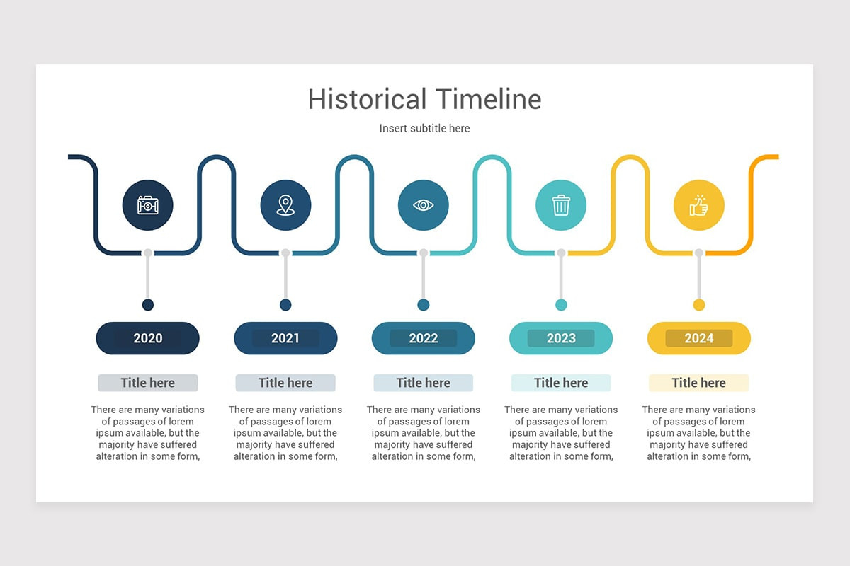 Comparative Timeline PowerPoint Template | Nulivo Market