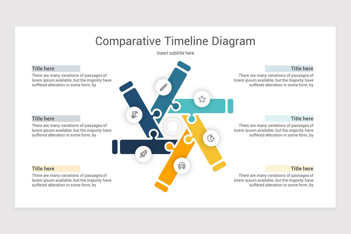 Comparative Timeline Keynote Template | Nulivo Market