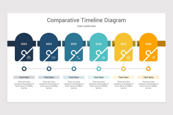 Comparative Timeline Keynote Template | Nulivo Market