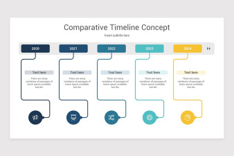 Comparative Timeline Keynote Template | Nulivo Market