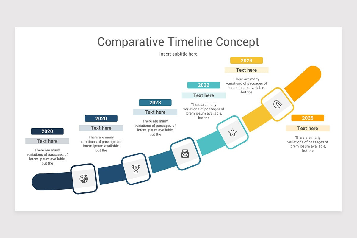 Comparative Timeline Google Slide Template | Nulivo Market
