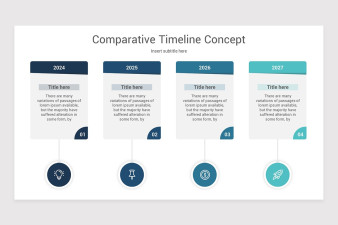 Comparative Timeline Google Slide Template | Nulivo Market