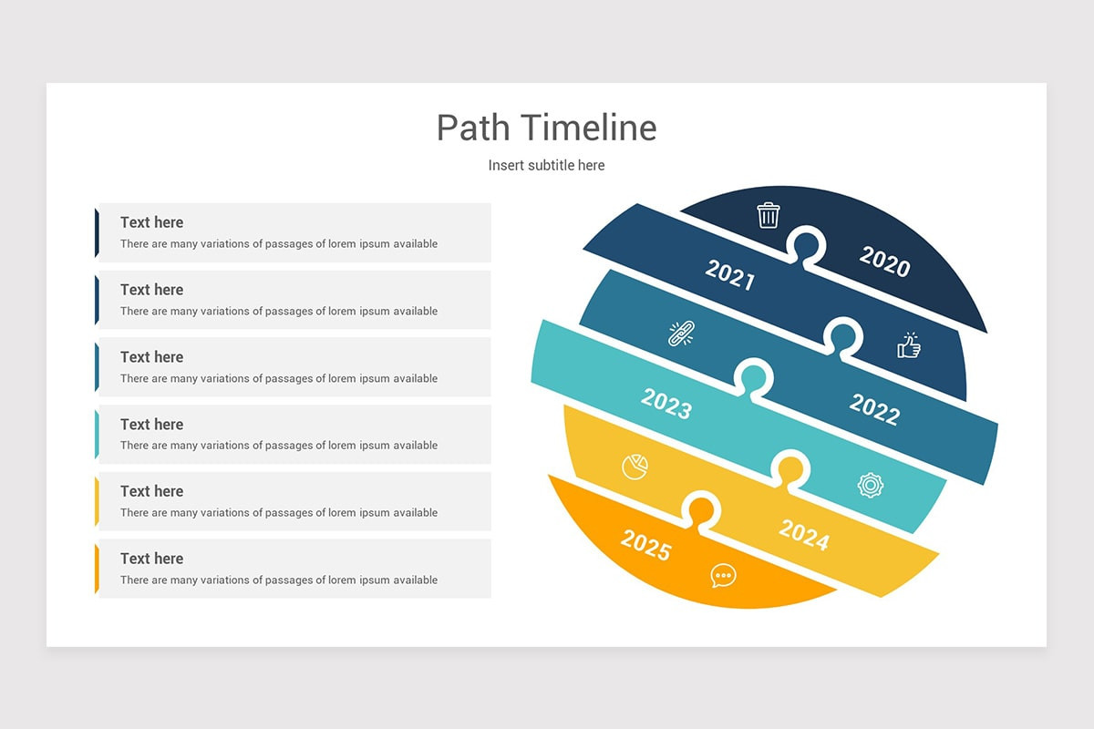 Path Timeline PowerPoint Template | Nulivo Market